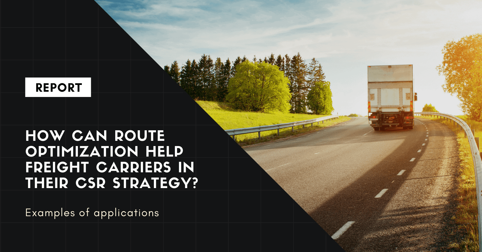 How can route optimization help freight carriers in their CSR strategy?